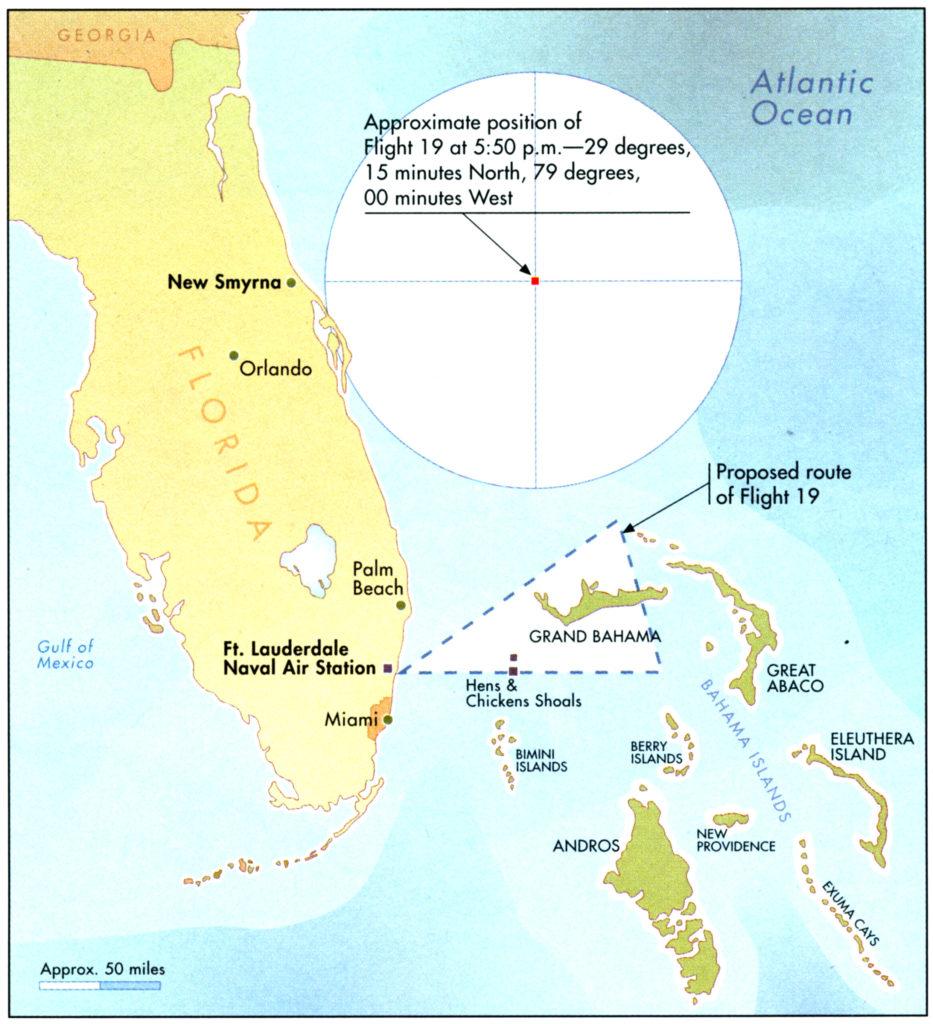 Five TBM Avenger Bombers Lost in the Bermuda Triangle
