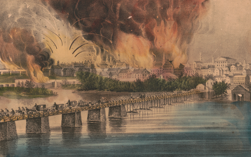 The Burning Of Richmond During The Civil War