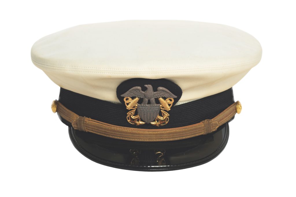 John F. Kennedy’s Navy Officer’s Hat. JFK joined the navy in 1941 and was promoted to lieutenant ...
