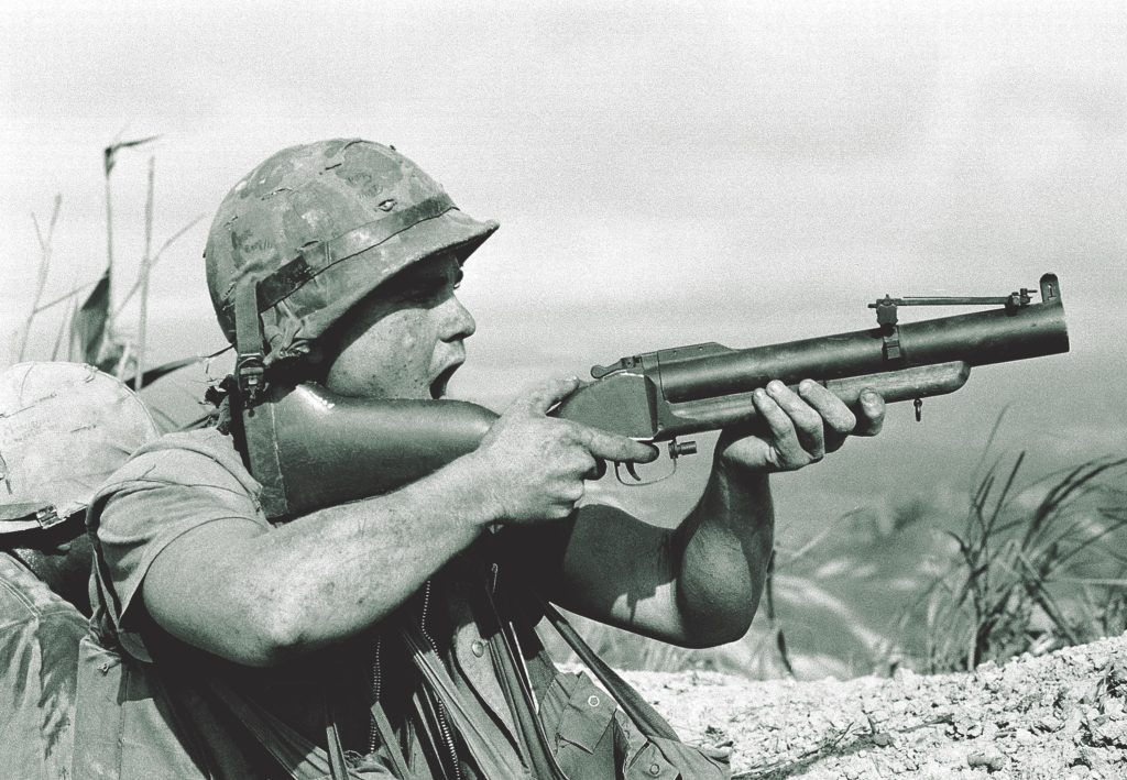 The M79 grenade launcher, introduced in 1961, could shoot a variety of 40 mm grenades ...