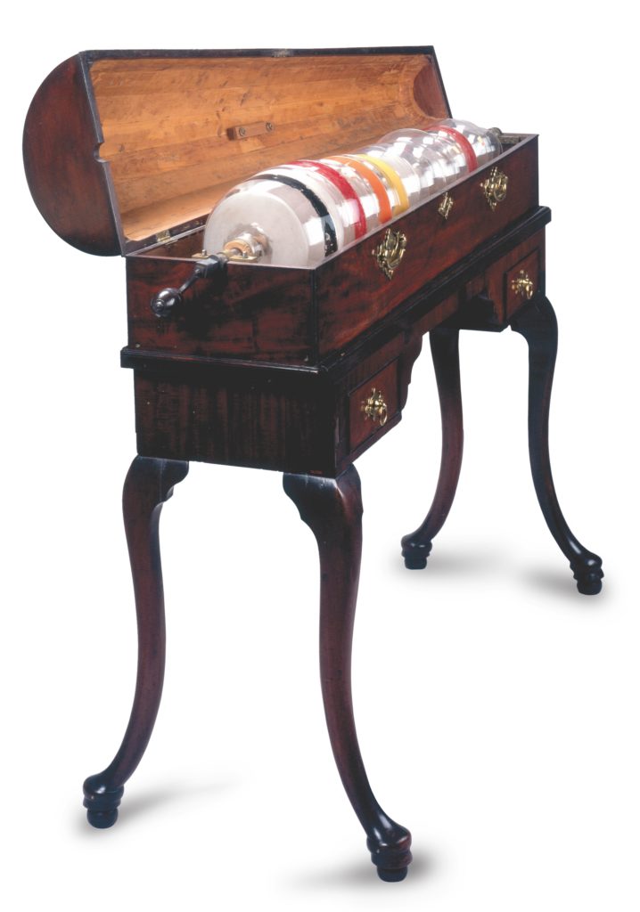 He invented a musical instrument. At a 1761 concert in England ...