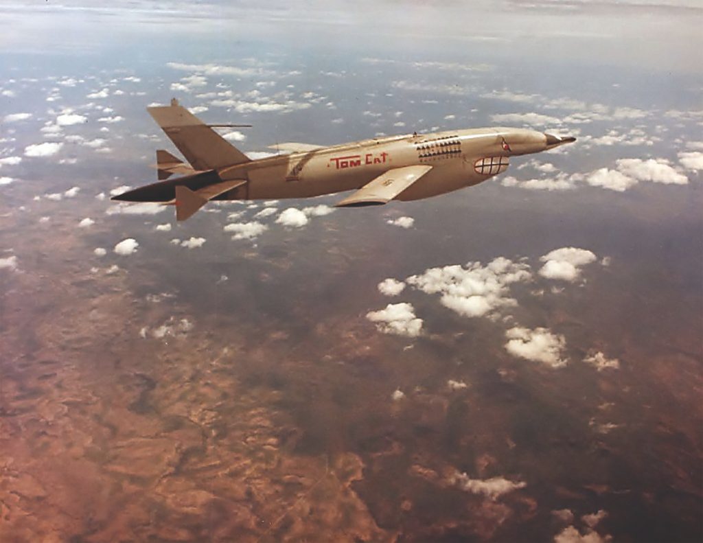 Sporting an attitude, the Teledyne-Ryan BQM-34B Firebee drone was ...