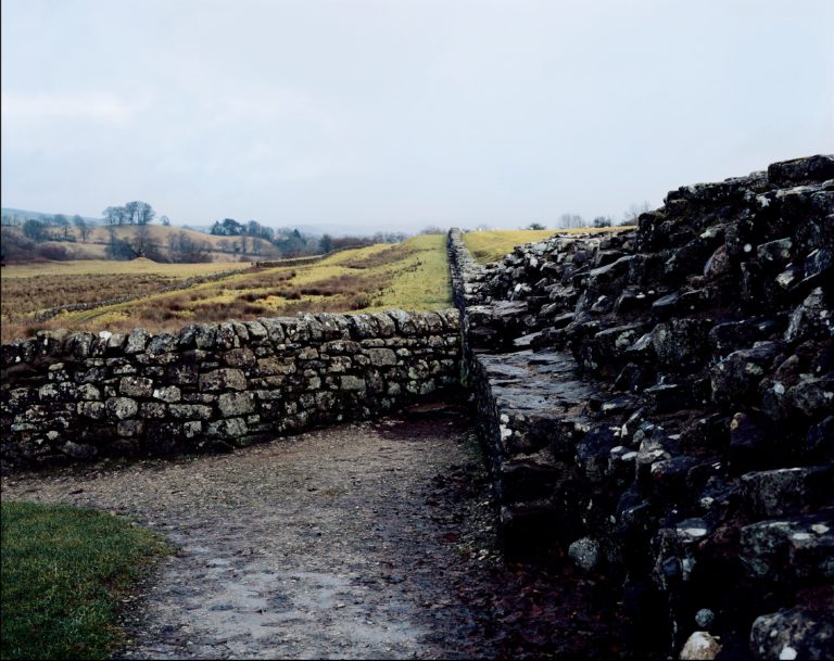 Hadrian’s Wall, 122 CE, English countryside, near border with Scotland ...