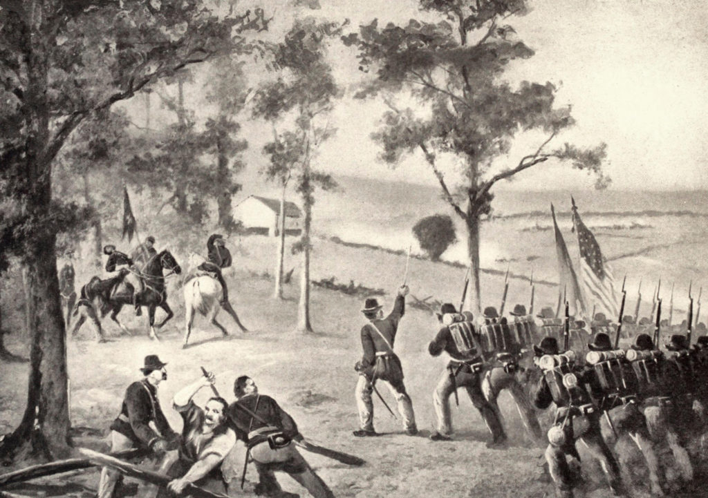 Death of General Reynolds, First Day, Battle of Gettysburg, USA Civil ...