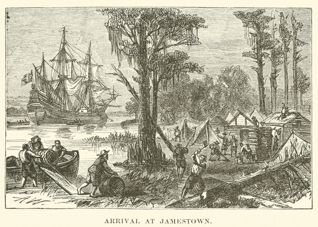 Arrival at Jamestown (engraving) | HistoryNet