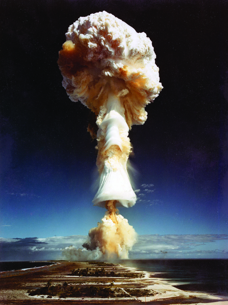 France gets into the act with a nuclear test at Mururoa Atoll in French ...