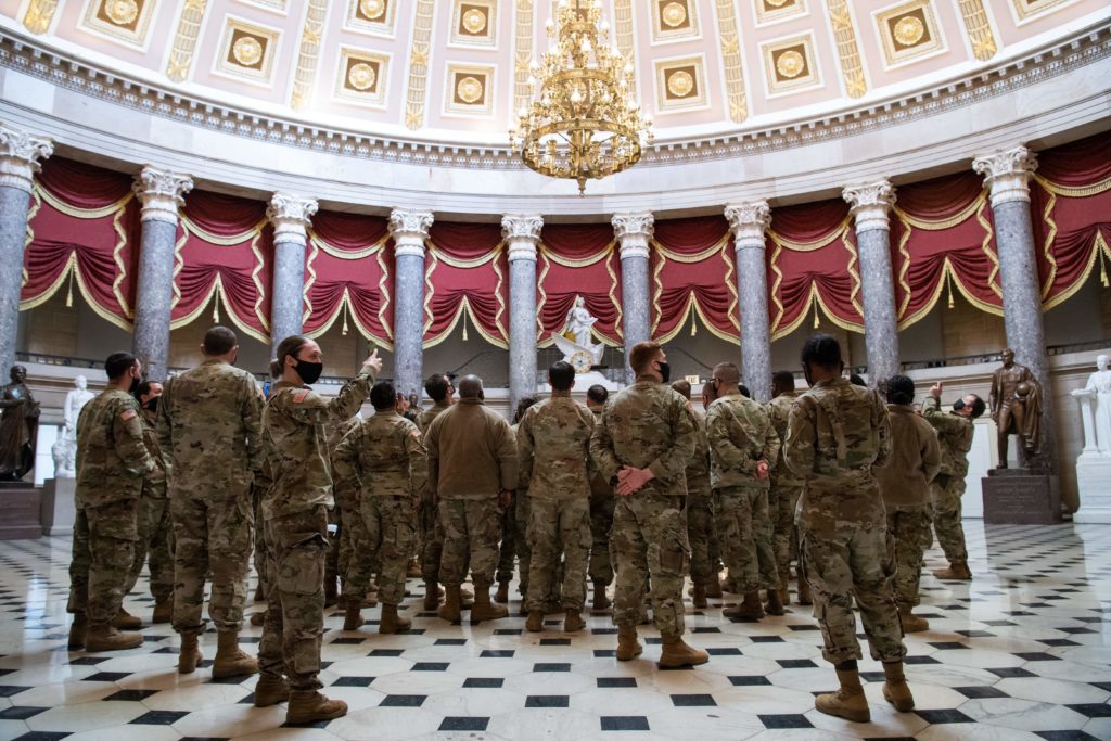 Soldiers in the Capitol: Then and Now