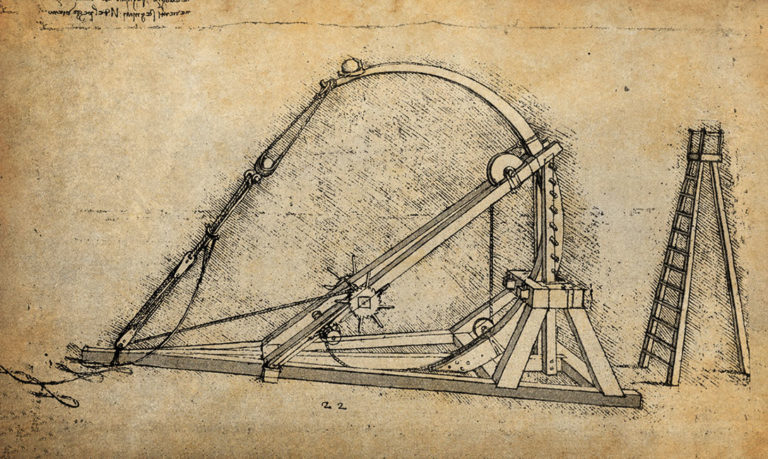See Weapons of War Designed by Leonardo Da Vinci