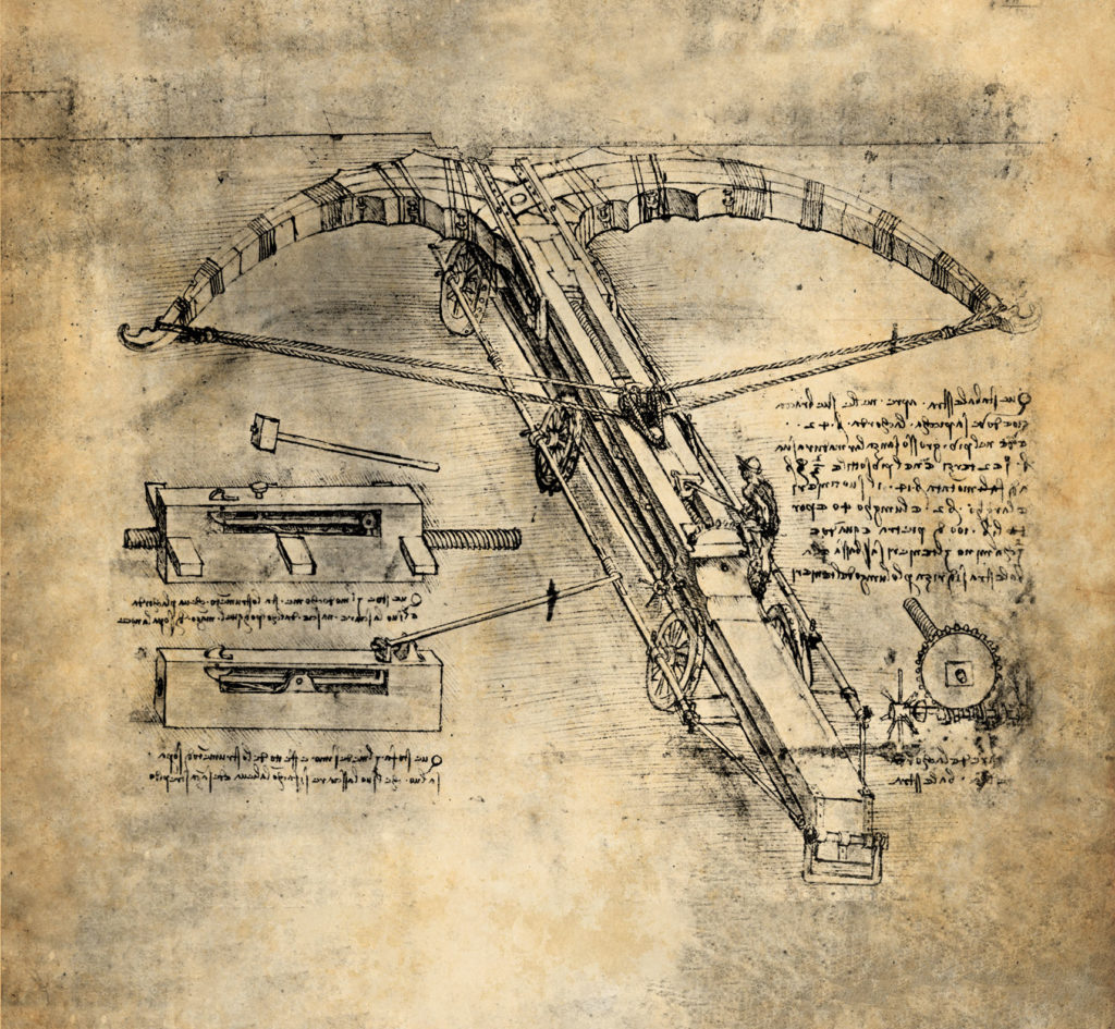 See Weapons of War Designed by Leonardo Da Vinci