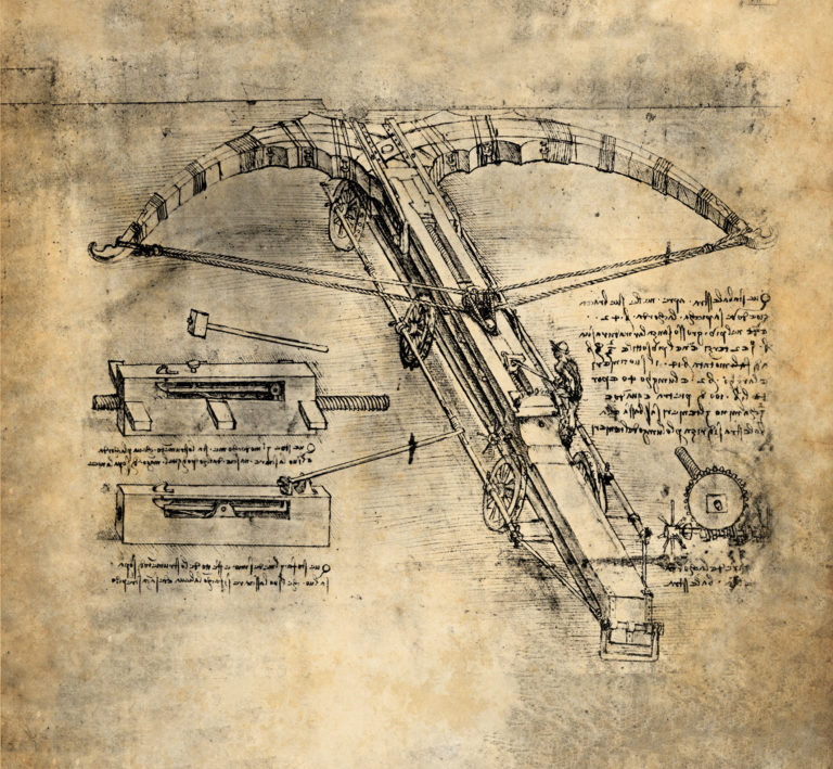 See Weapons of War Designed by Leonardo Da Vinci