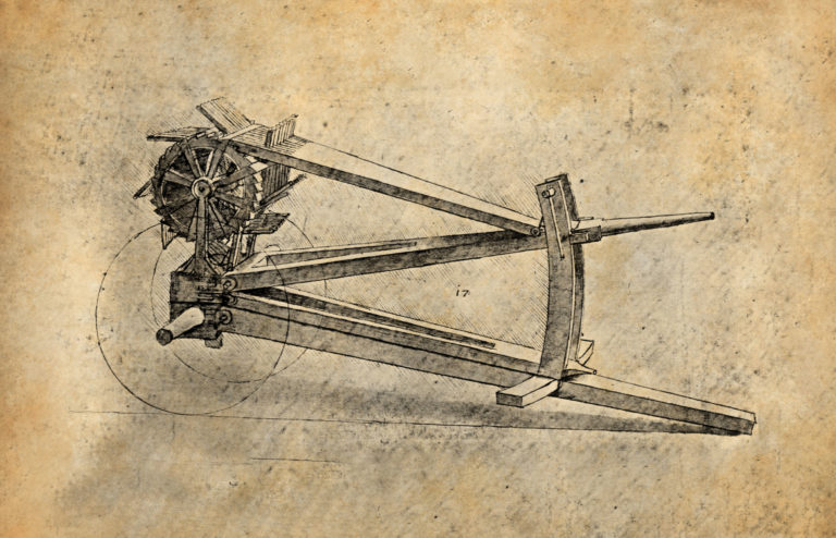 See Weapons of War Designed by Leonardo Da Vinci
