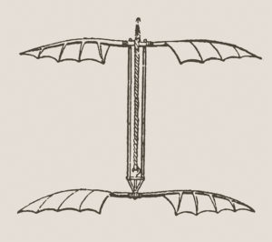 Sketch of Penaud's helicopter | HistoryNet