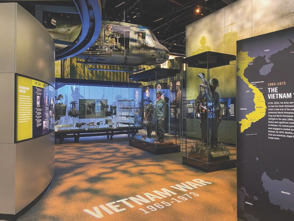 The Vietnam War Exhibit Contains Cast Figures Artifacts And