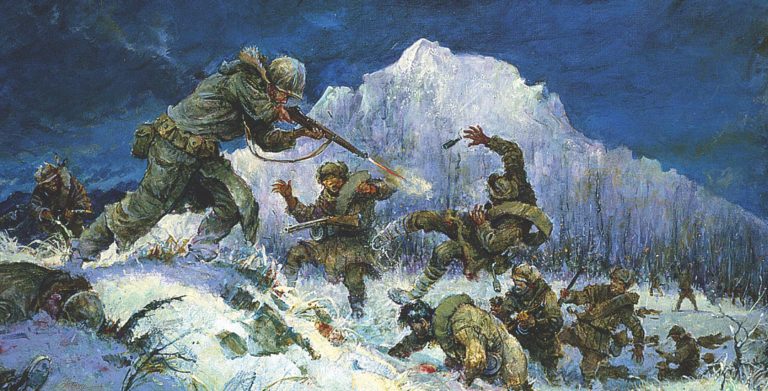 During the retreat from North Korea’s Chosin Reservoir on Nov. 28, 1950 ...