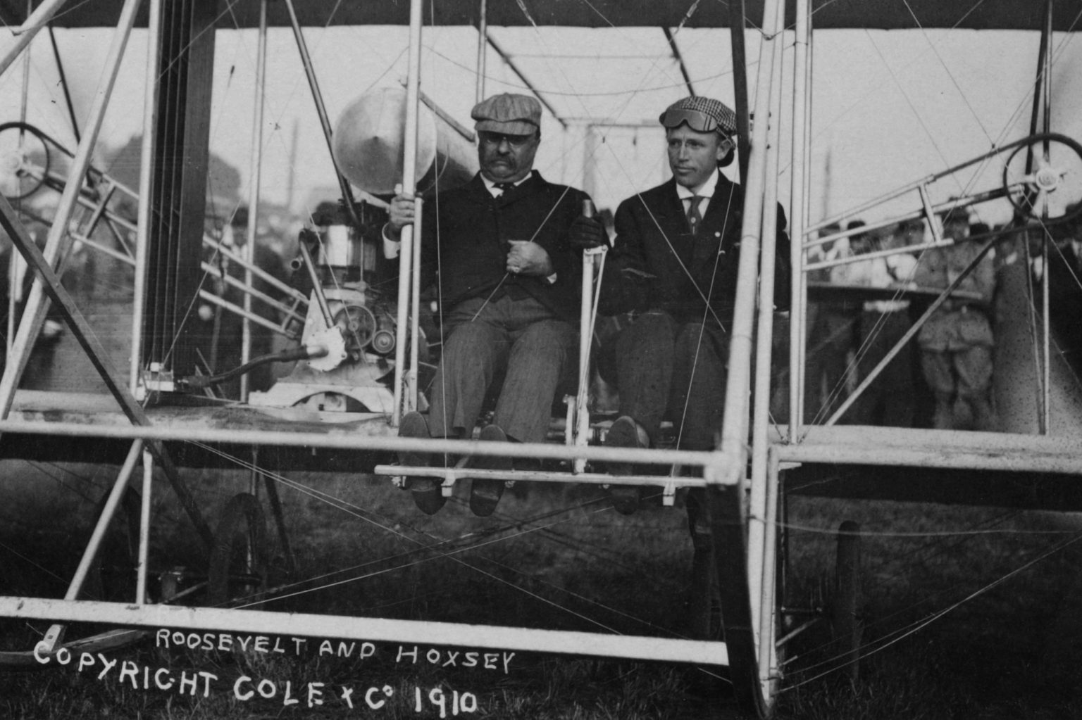 Droppng-bombs-Roosevelt-Hoxsey-1910-flight | HistoryNet