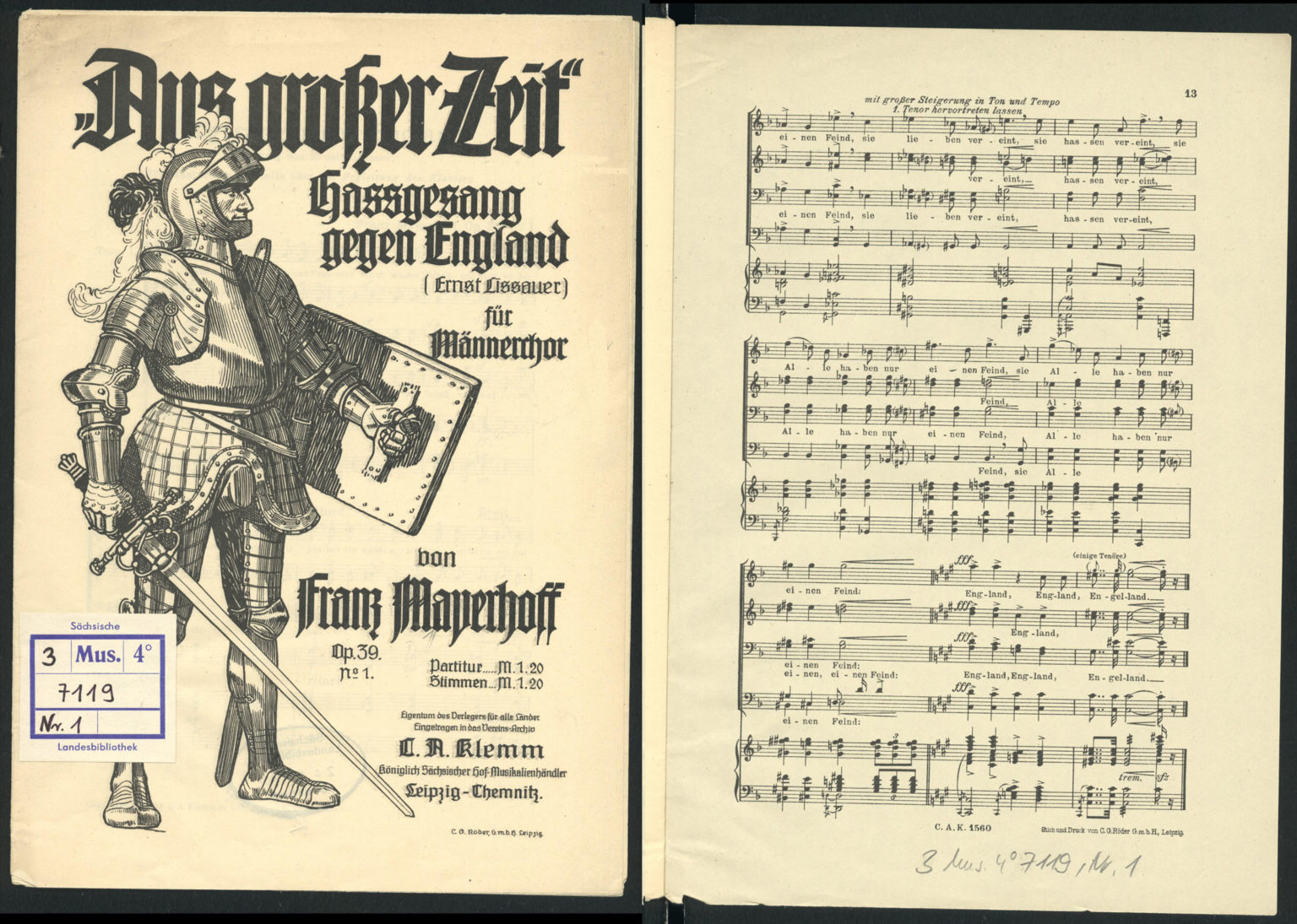 World War I Germany Had an Official Hate Song. Brits Made It a Joke.