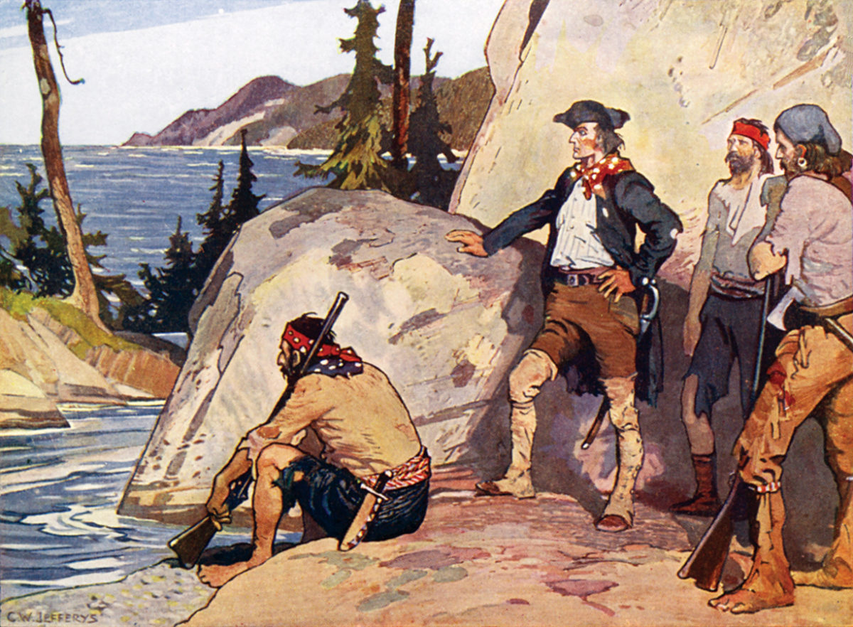 Mackenzie at the Pacific by the Overland Route (colour litho) | HistoryNet