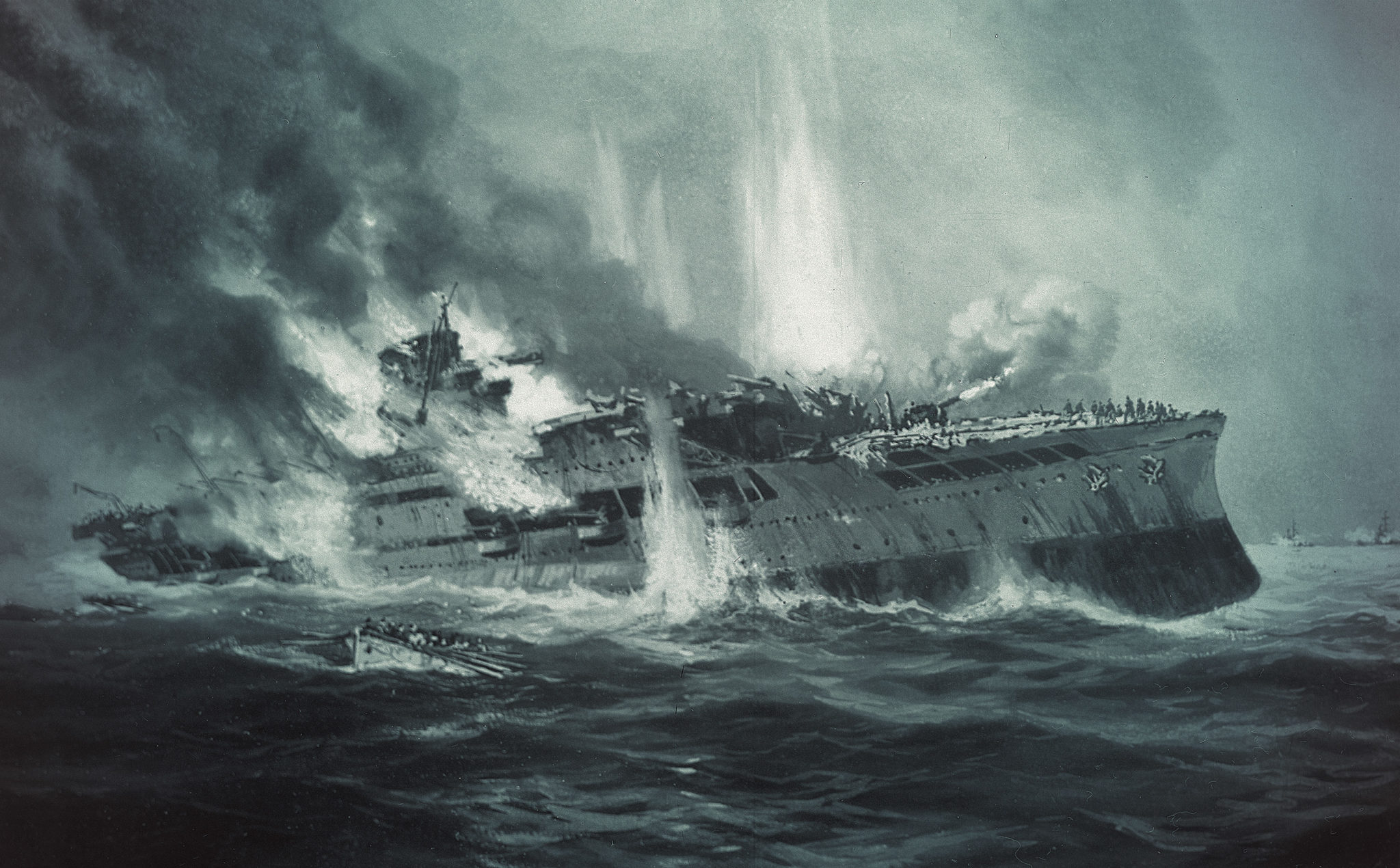 hms-glorious-sinking-painting | HistoryNet