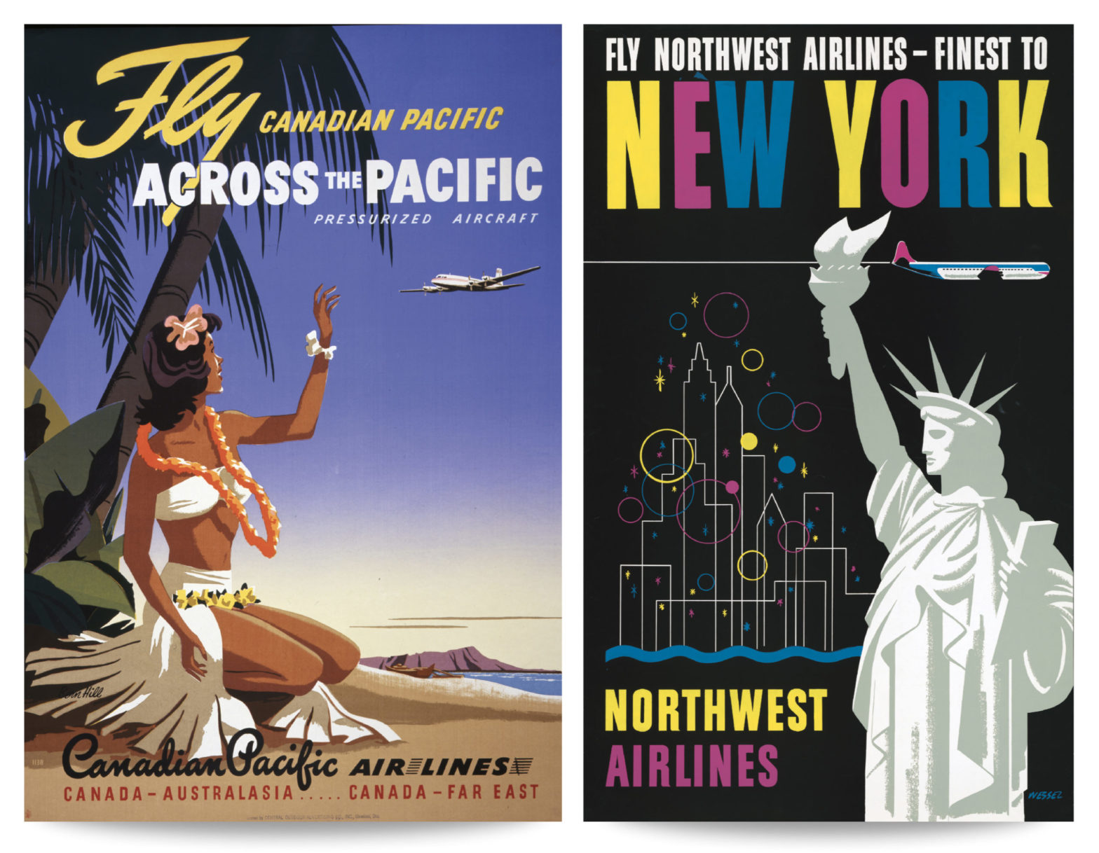 During the Golden Age of Air Travel, These Posters Let You Fly Around ...