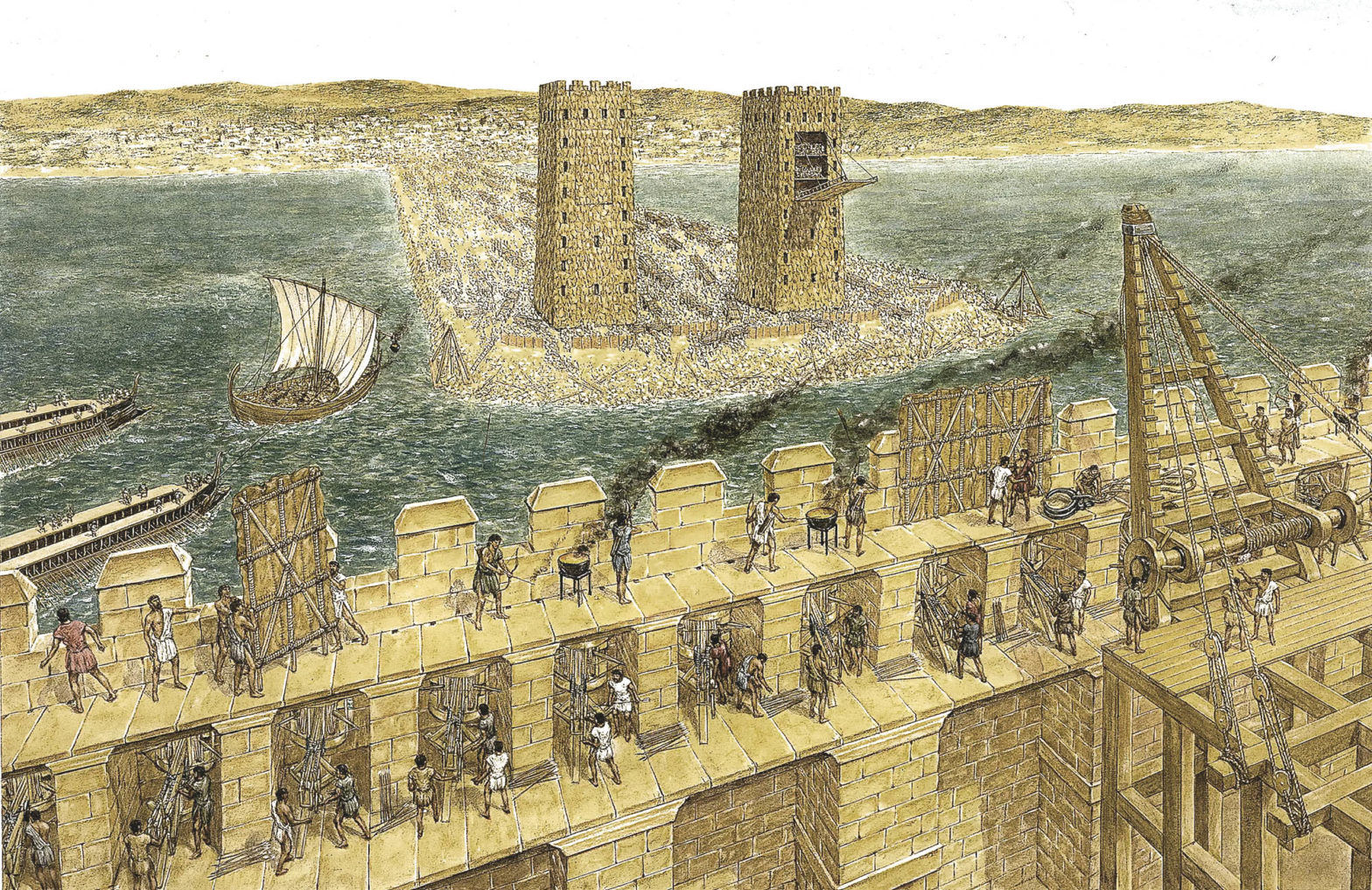 Alexander the Great Captured This Island With Innovative Engineering ...