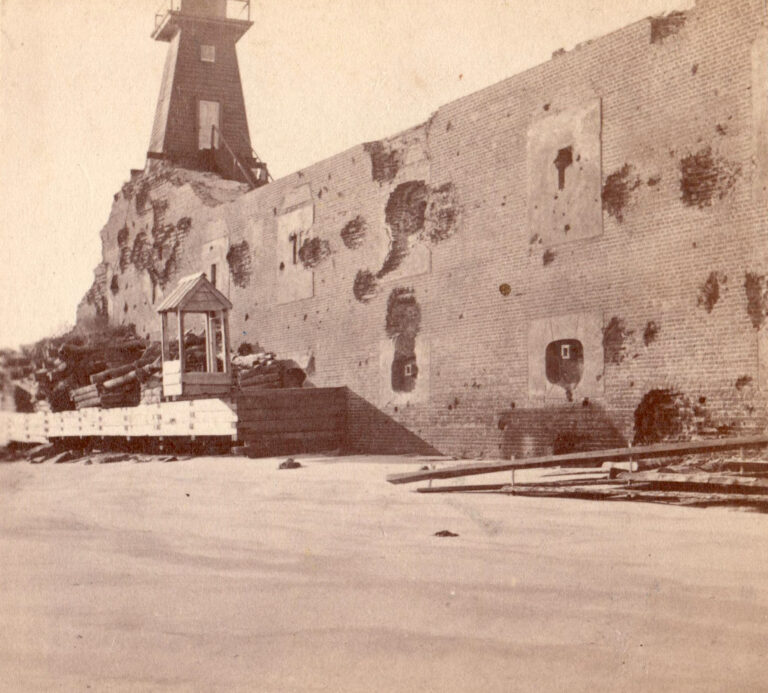 This fort wall showcased the start of the Civil War